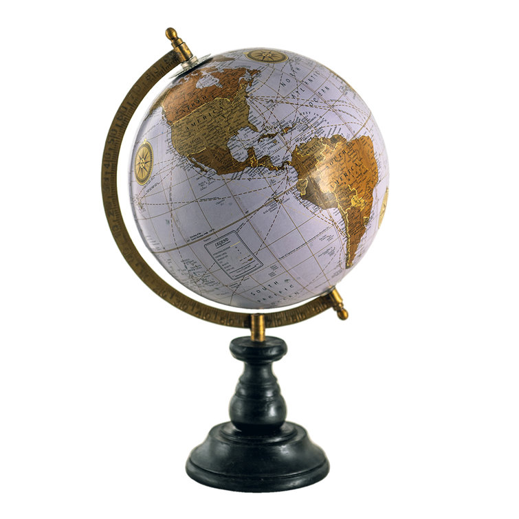Marlow Home Co. Wood / Iron Tabletop Globe | Wayfair.co.uk