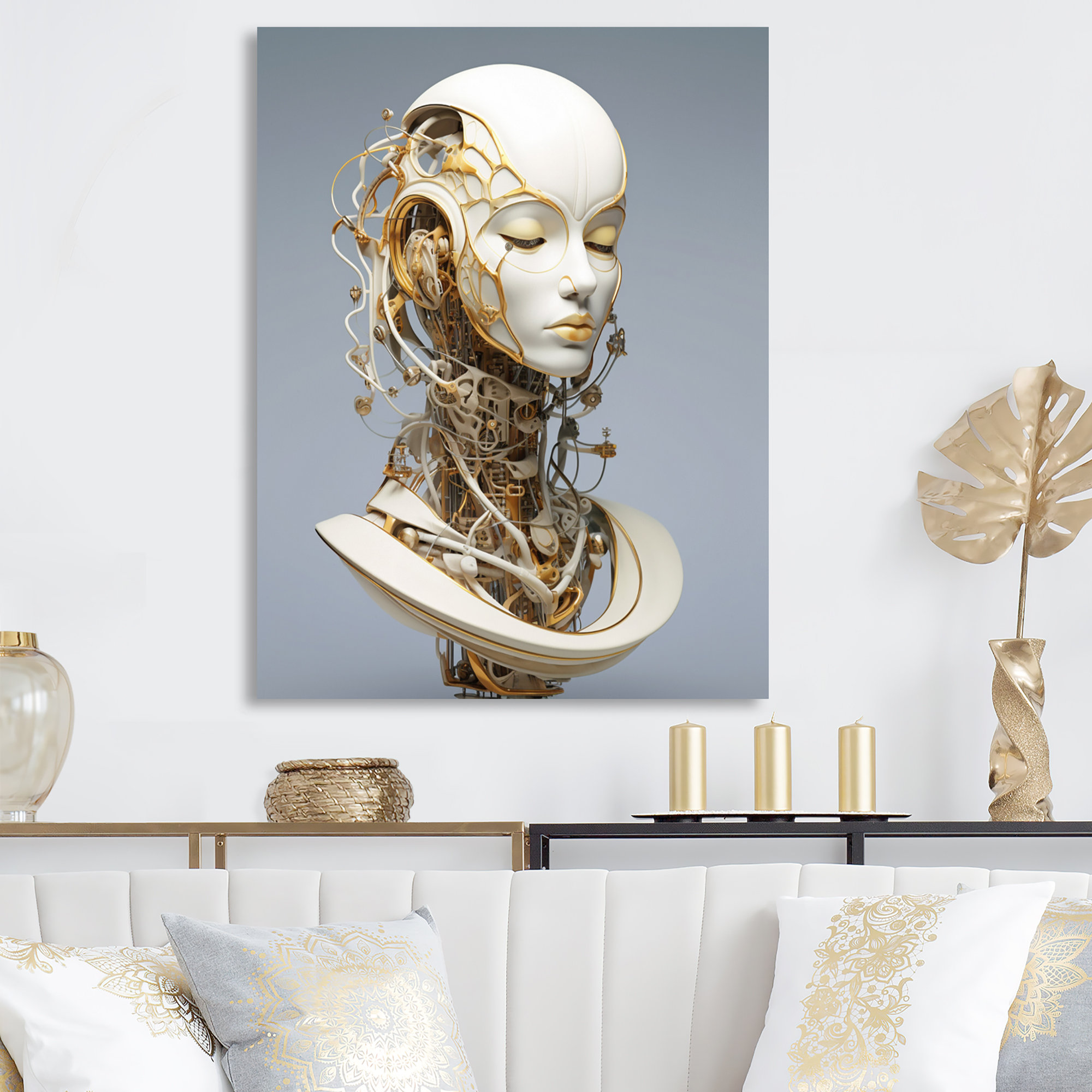 Trinx Female Robot I - Robot Metal Wall Decor - Wayfair Canada