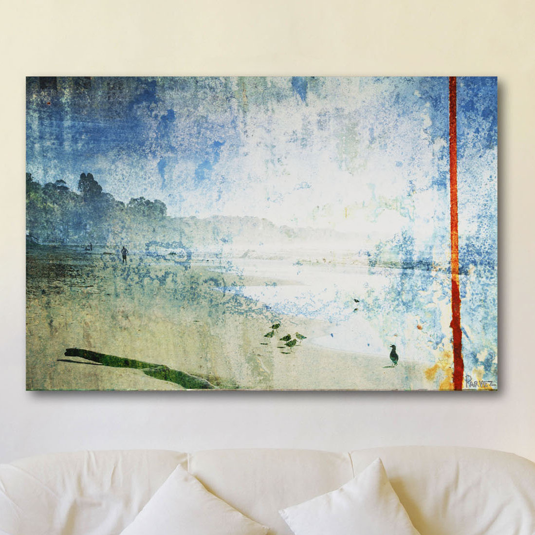 Parvez Taj 'Bluffs' by Parvez Taj Painting Print on Wrapped Canvas ...