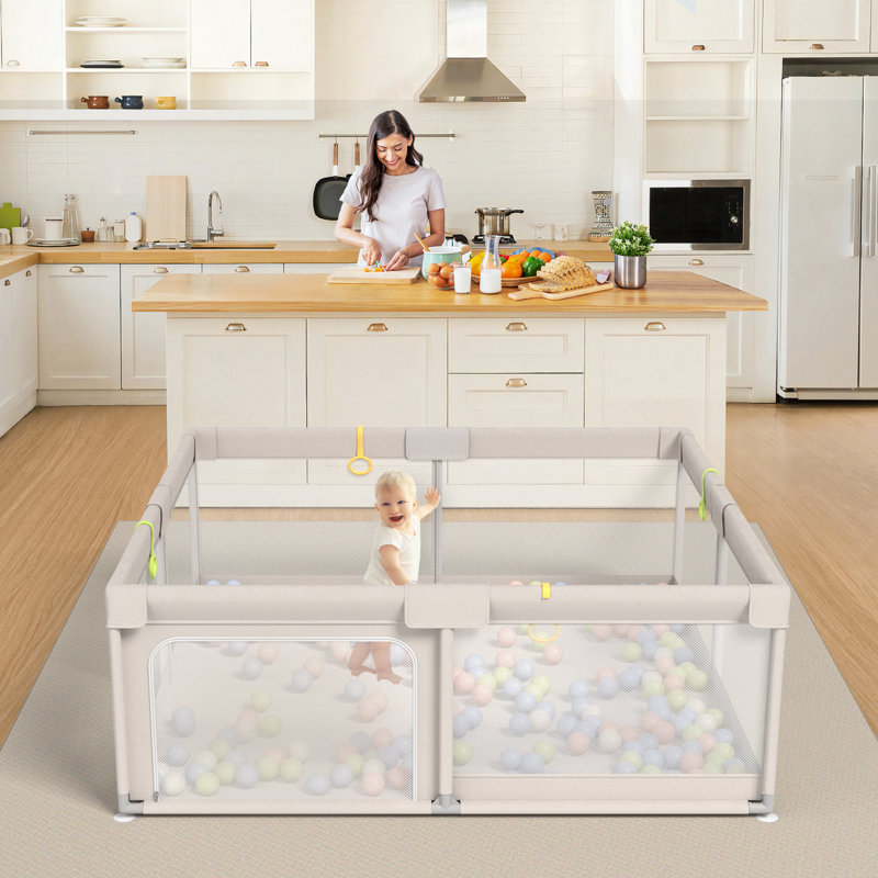 Pkinoicy Baby Playpen, Playpen for Babies and Toddlers, Extra Large ...