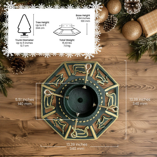 Ventray Christmas Tree Stand with Water Reservoir, Octagon | Wayfair