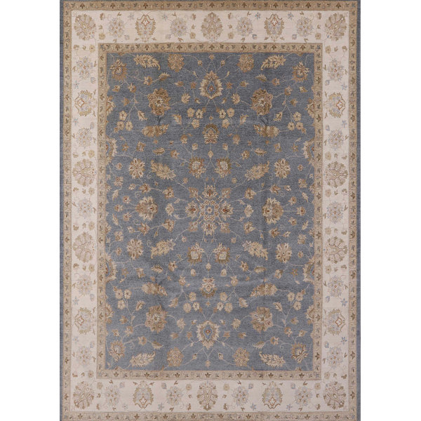 Bungalow Rose Blue/Cream Rug | Wayfair