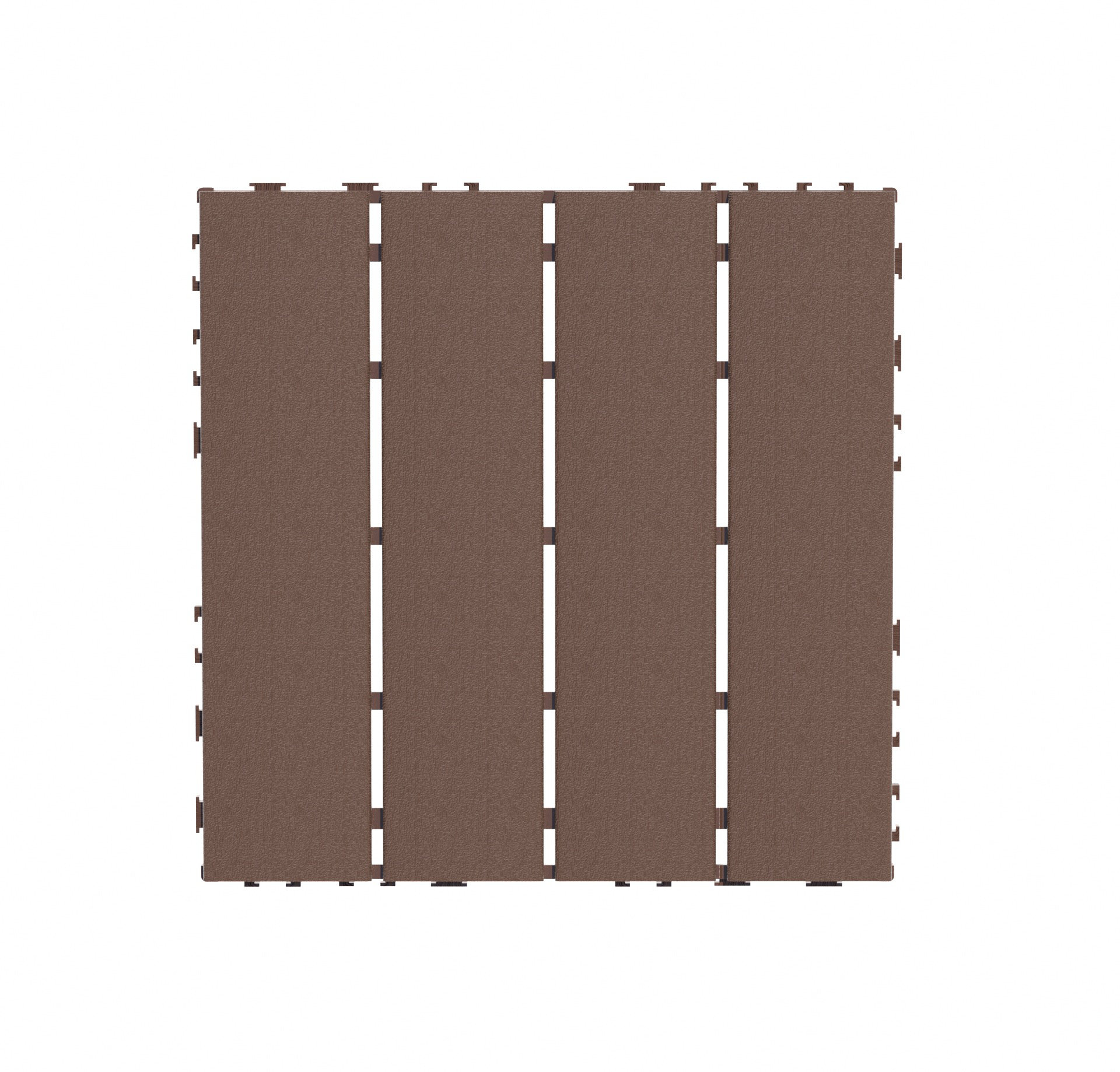 POPULUS TRADING 12'' L X 12'' W Plastic Interlocking Deck Tile (Set Of ...