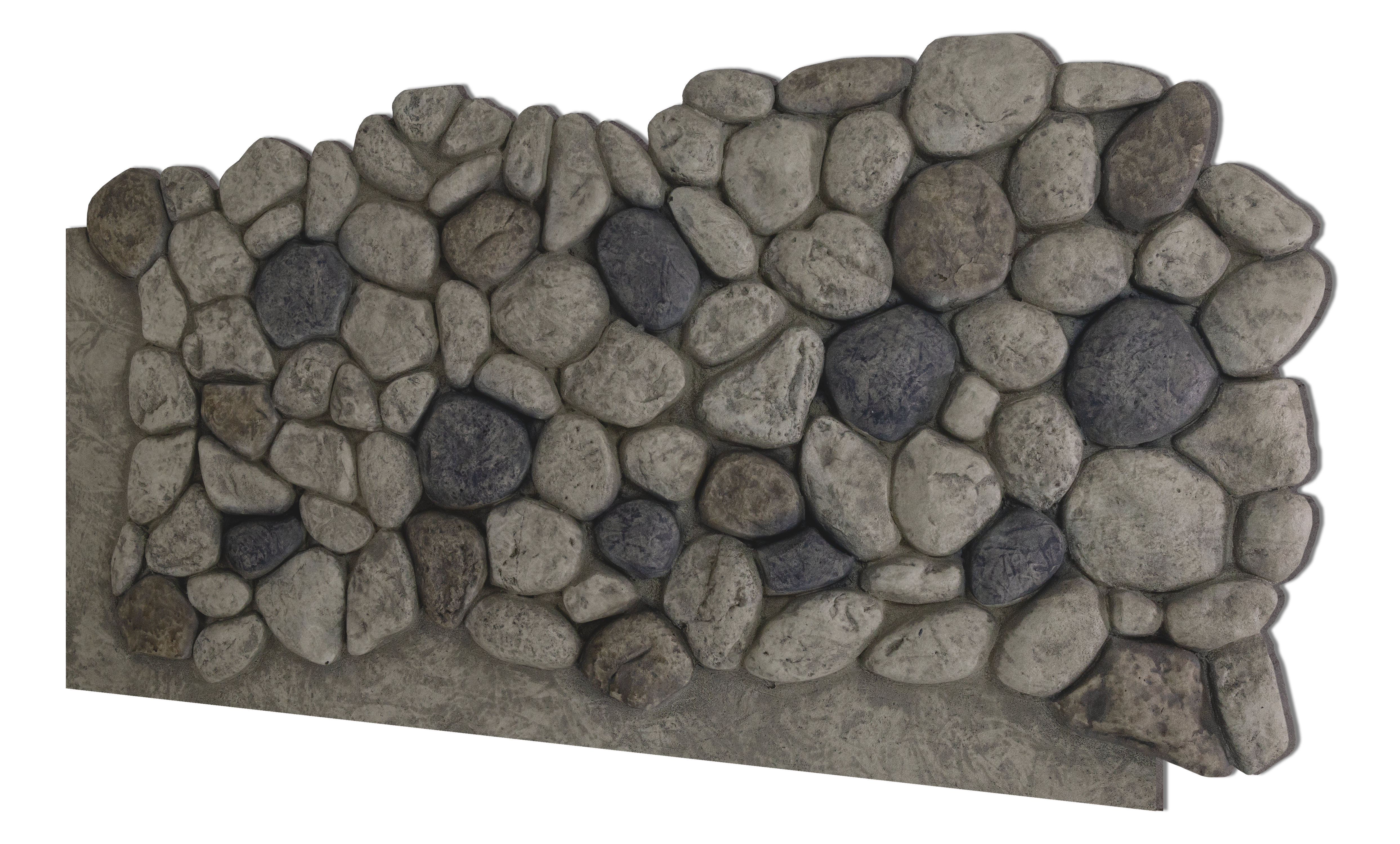 Panels Decor 48-1/2" x 25" Faux River Rock Wall Paneling | Wayfair
