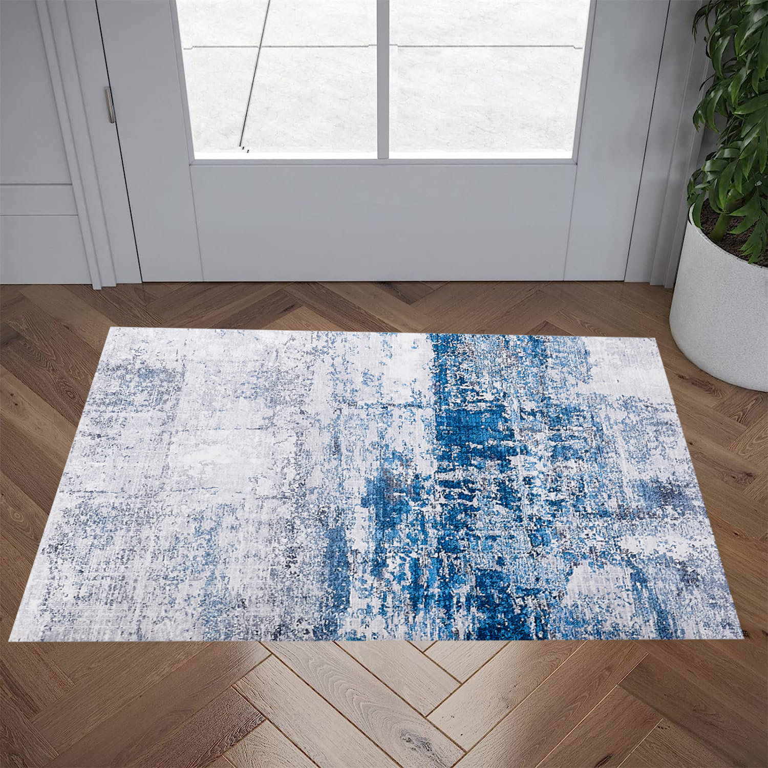 17 Stories Rectangle Shanena 2x2.9 Area Rug with Non-Slip Backing | Wayfair