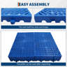 Blue Elephant 12Pcs Plastic Pallets, Lightweight Waterproof Floor ...