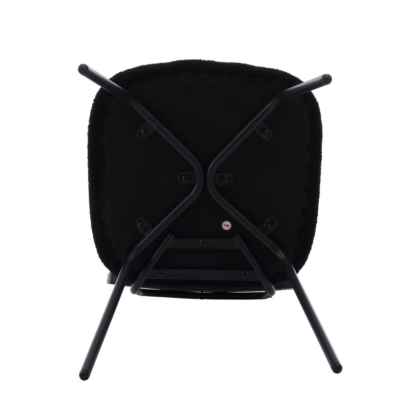 Corrigan Studio® Lashounda Cross Back Side Chair in Black | Wayfair