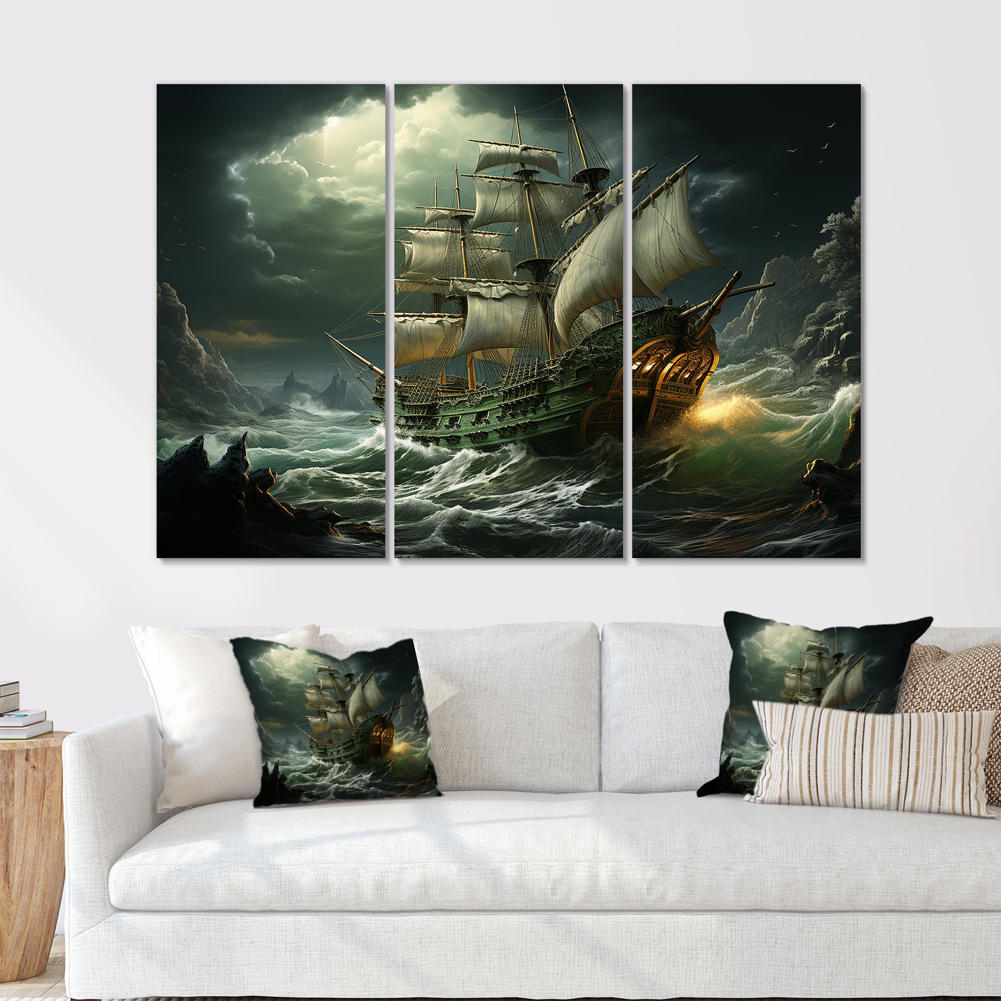 Breakwater Bay Pirate Sea Sovereigns - Pirate Canvas Wall Art Set | Wayfair