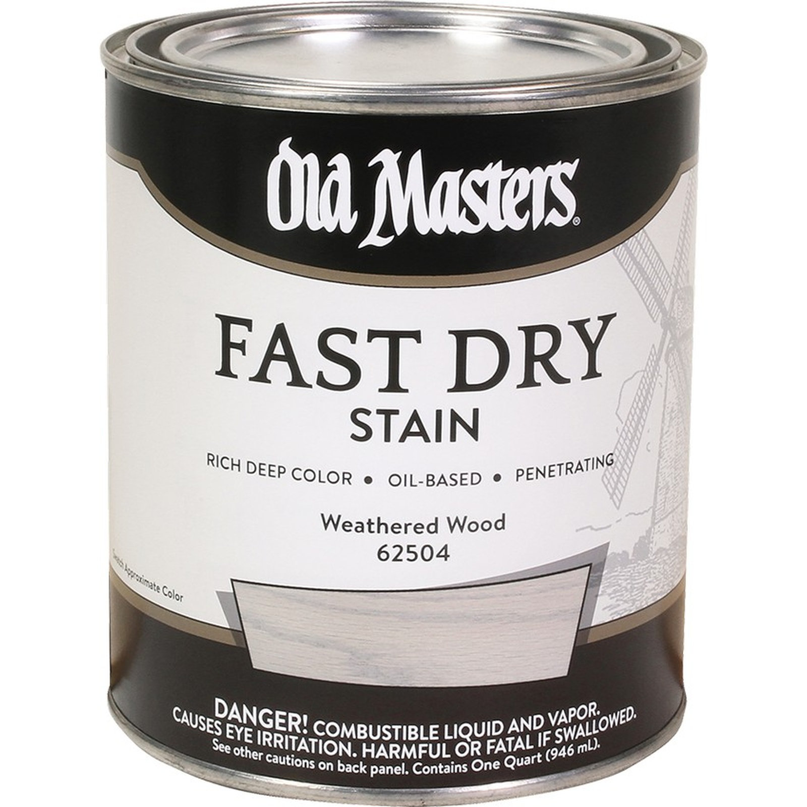 FixtureDisplays Old Masters 62504 Qt Weathered Wood Fast Dry Wood Stain ...
