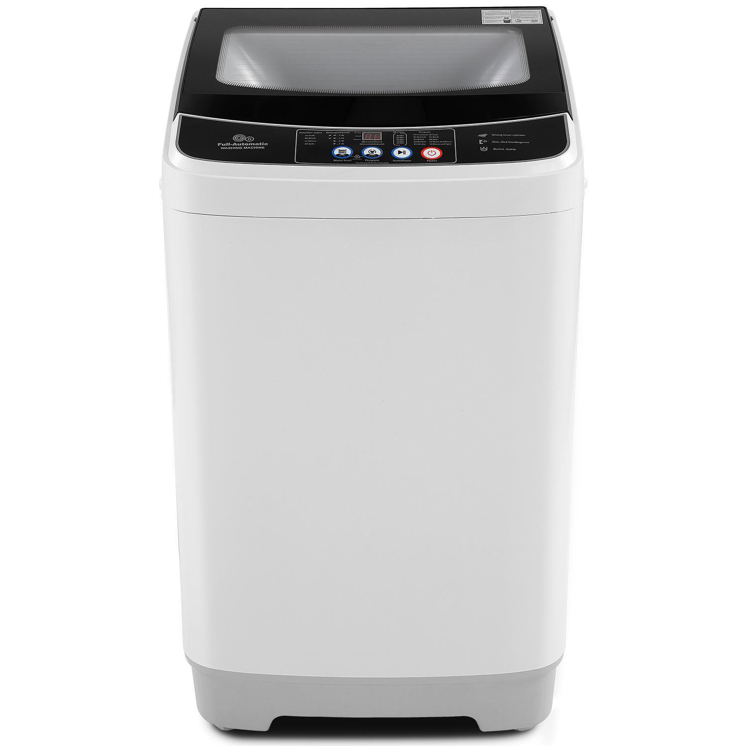 DreamDwell Home 2.4 cu. ft. Portable Glass Cover Washing Machine 17 ...