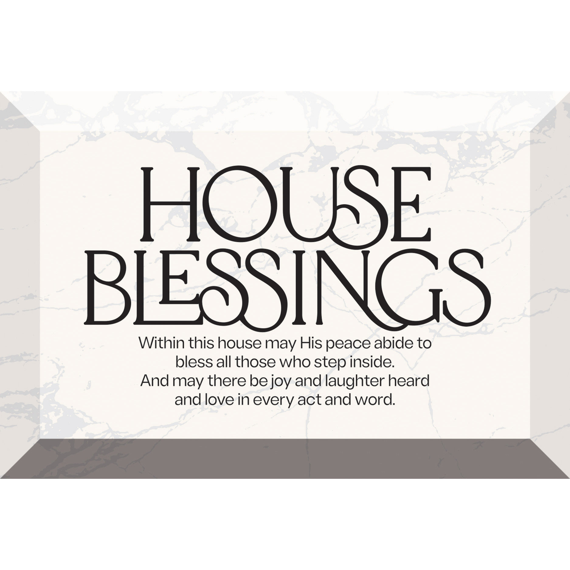 Trinx House Blessings Glass Plaque - 4" x 6" | Wayfair