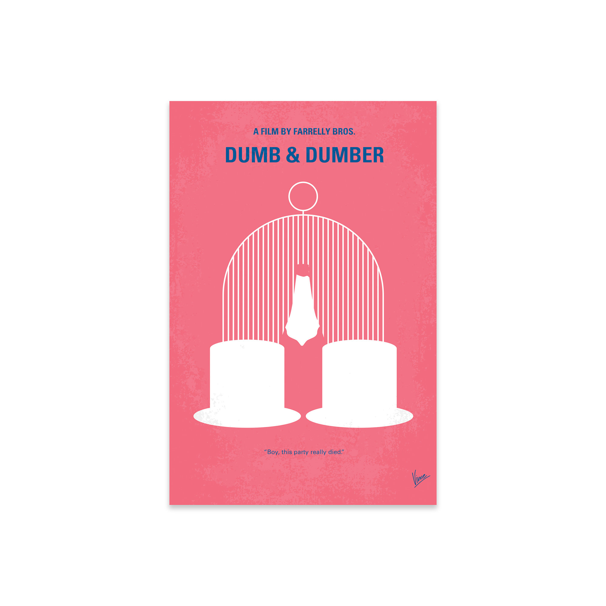 iCanvas Dumb and Dumber Minimal Movie Poster by Chungkong - No Frame ...