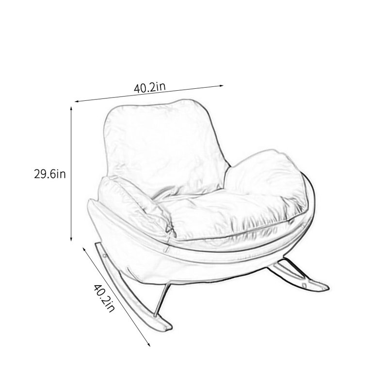 ComfySofa.s Italian style simple fashion rocking chair | Wayfair