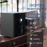 BOFON Security Box, Fingerprint Password Safe Box with Key,Built-in ...