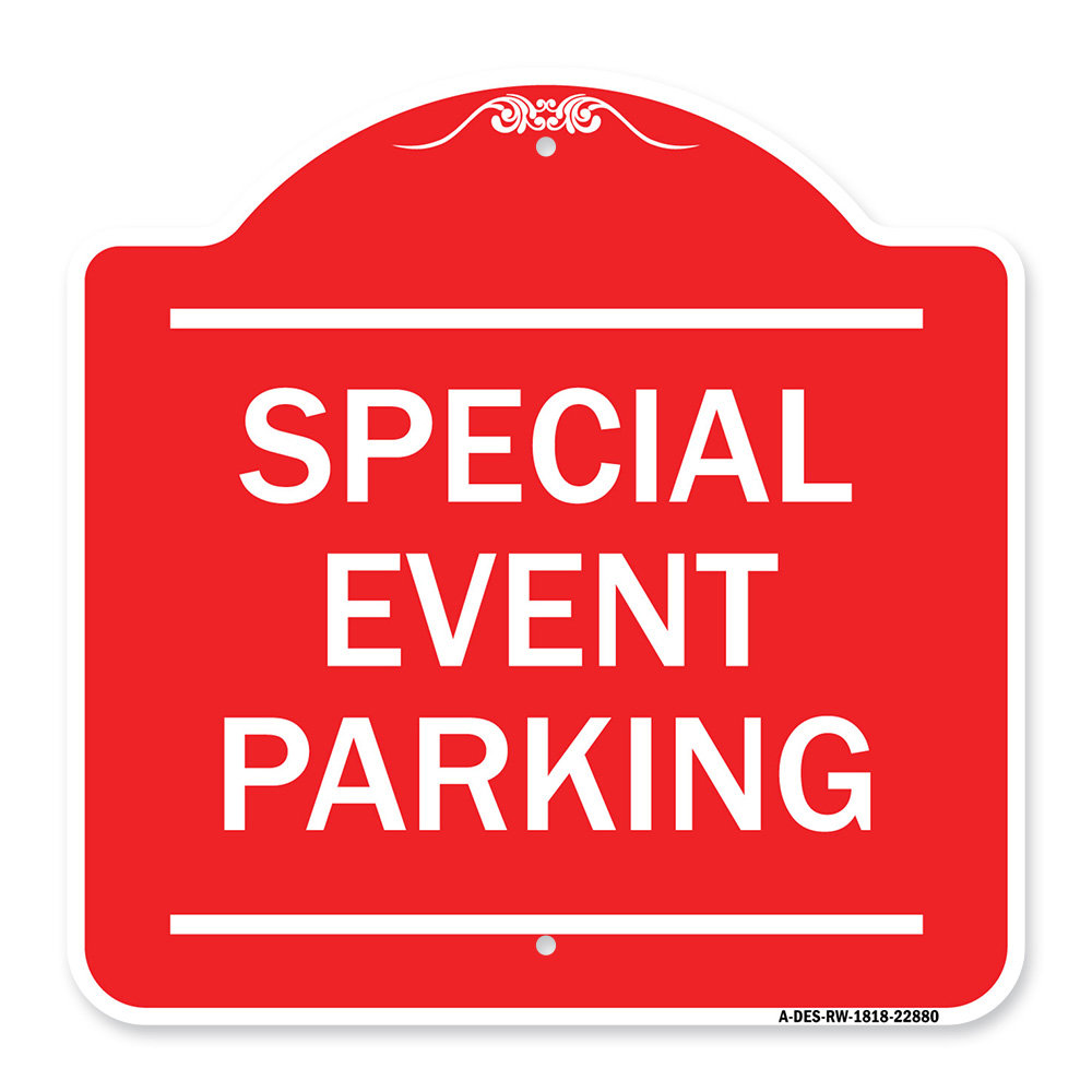 SignMission Signmission Designer Series Sign - Special Event Parking ...