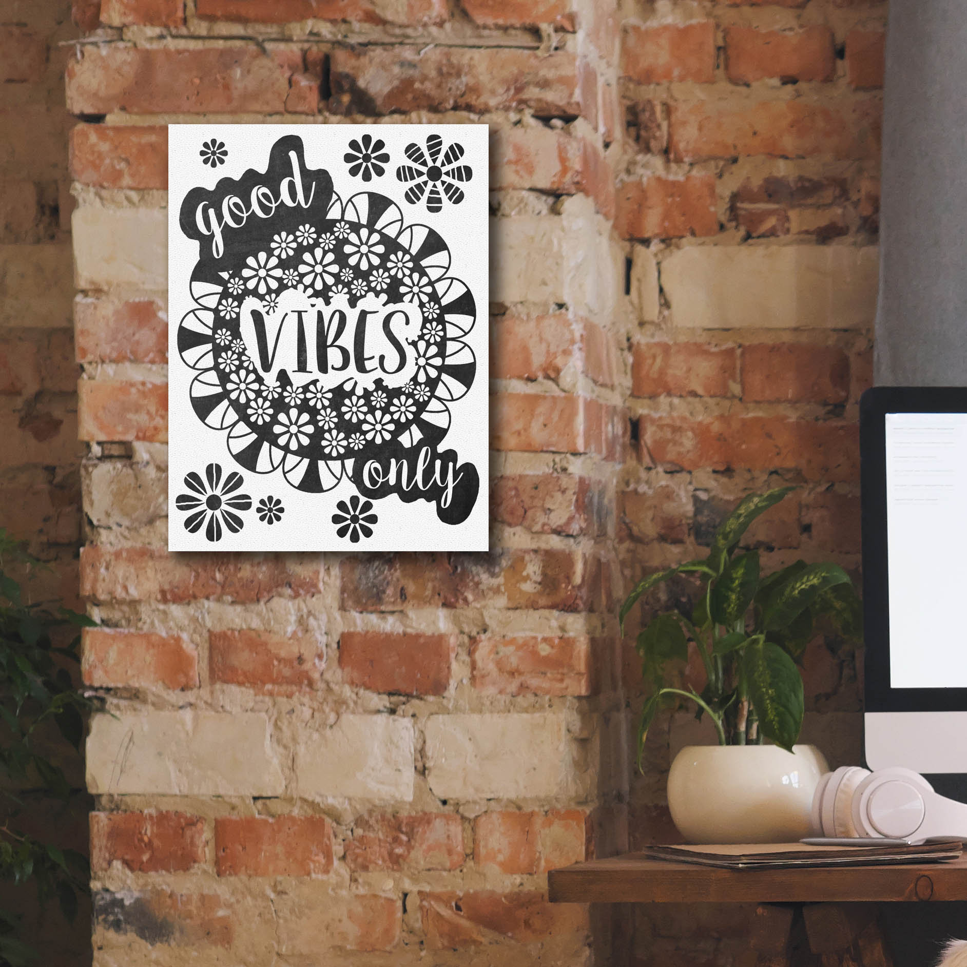 Winston Porter 'Good Vibes' by Erin Clark Canvas Wall Art | Wayfair