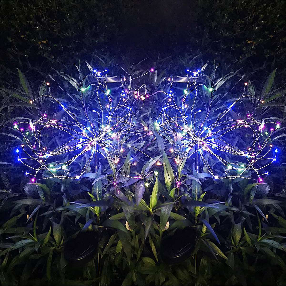 Deago Set of 2 Solar Firework Light Outdoor Solar Garden Decorative ...