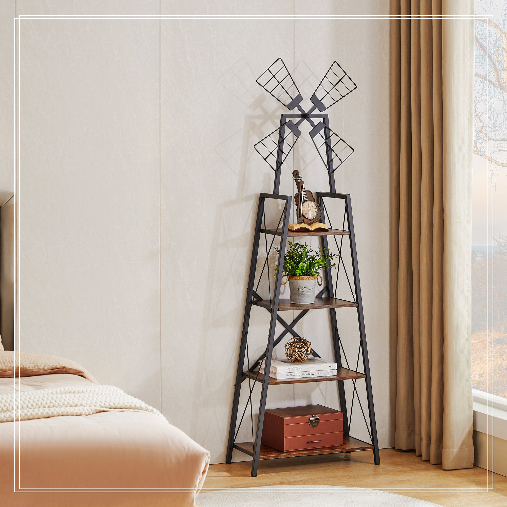17 Stories 4-Tier Narrow Book Shelf - Wayfair Canada