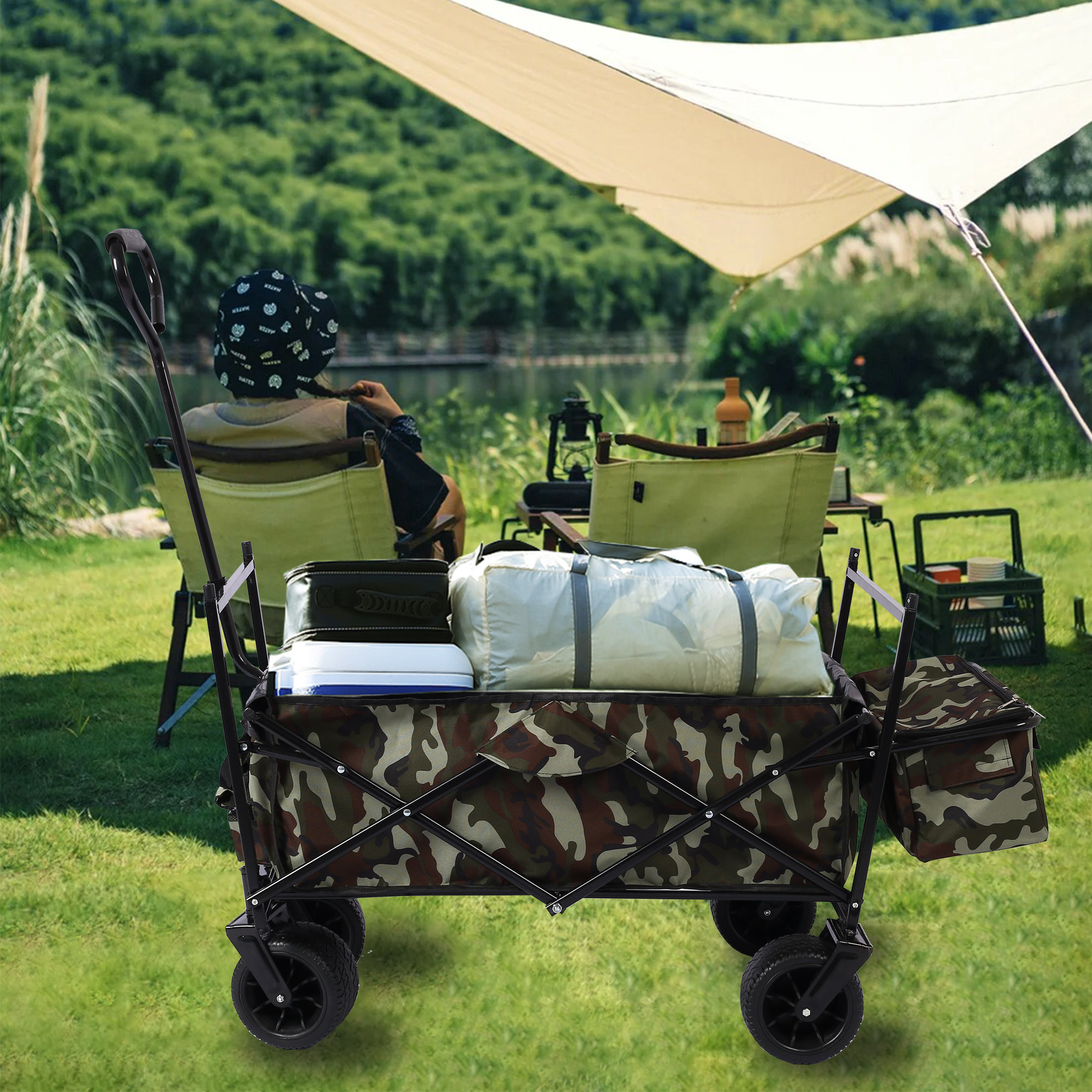 MAGIC HONEY Portable Garden Carts | Wayfair