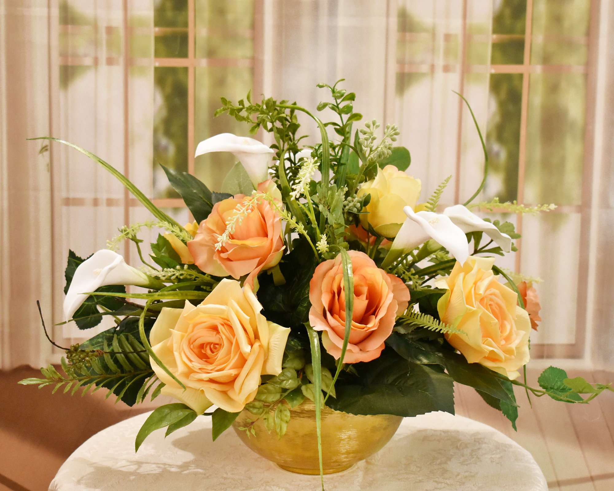 Primrue Mixed Centerpiece in Vase | Wayfair
