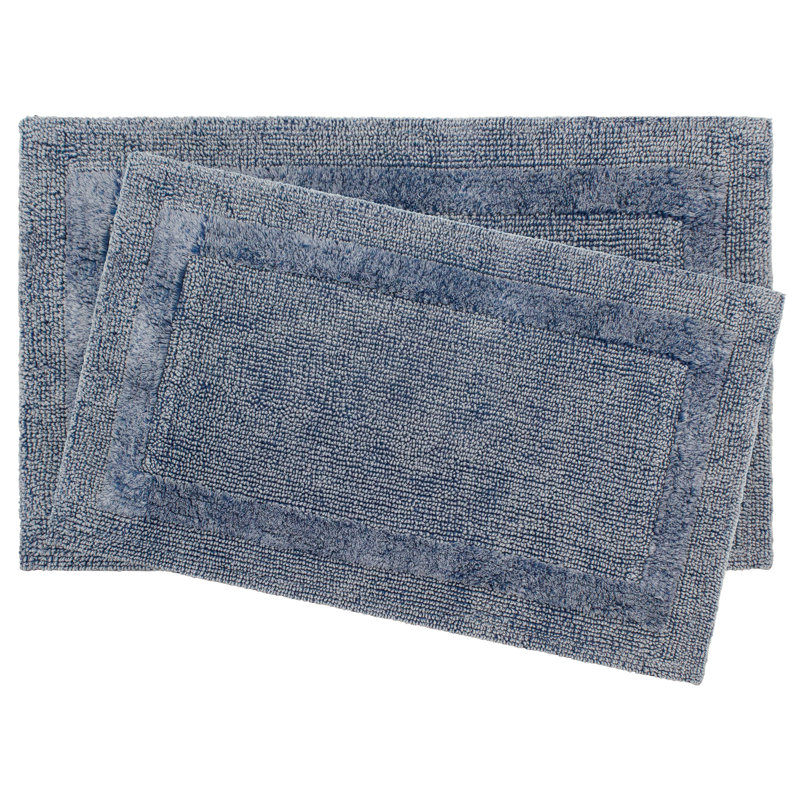 French Connection Hebert Rectangle Cotton Blend 2 piece Bath Rug Set ...
