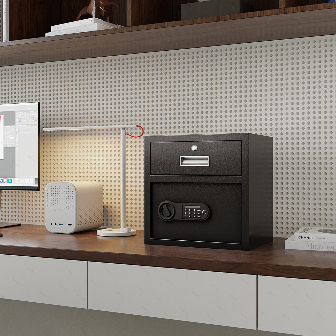 Dazzle Hives Steel Security Safe and Lock Box with Electronic Keypad ...