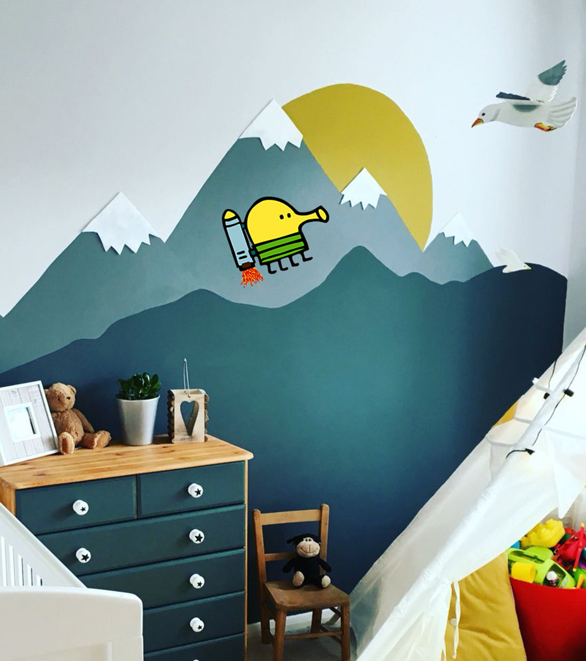 Stickalz Little Alien Wall Decal, Little Alien Wall Sticker, Little ...