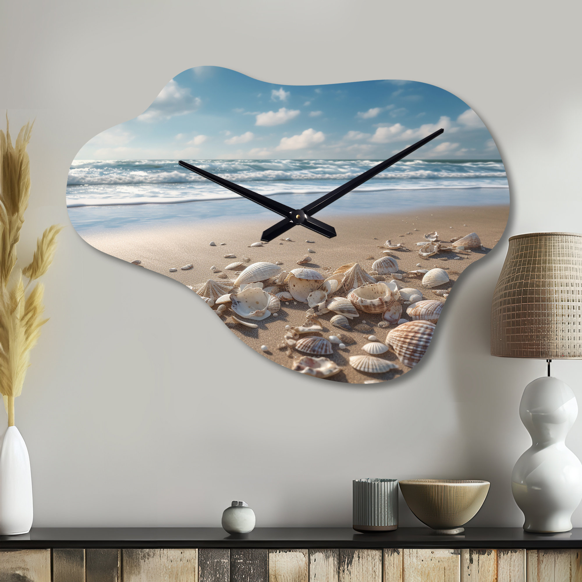 East Urban Home Fahmi Seaside Seashell Treasures III - Beach ...