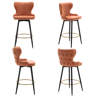 Corrigan Studio® Lama Swivel Counter & Bar Stool with Wingback and ...