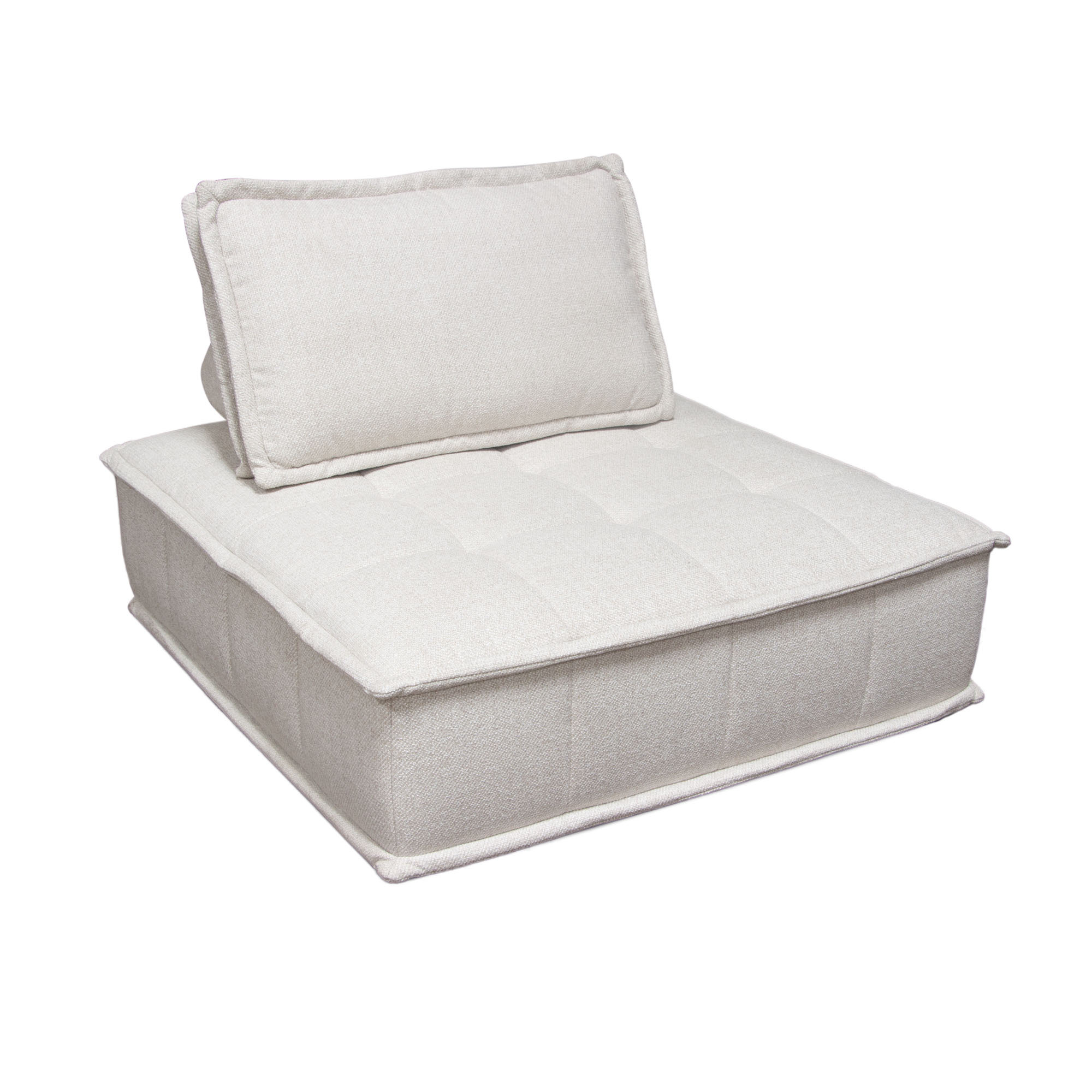 Diamond Sofa Platform Square Modular Lounger Upholstered Accent Chair ...