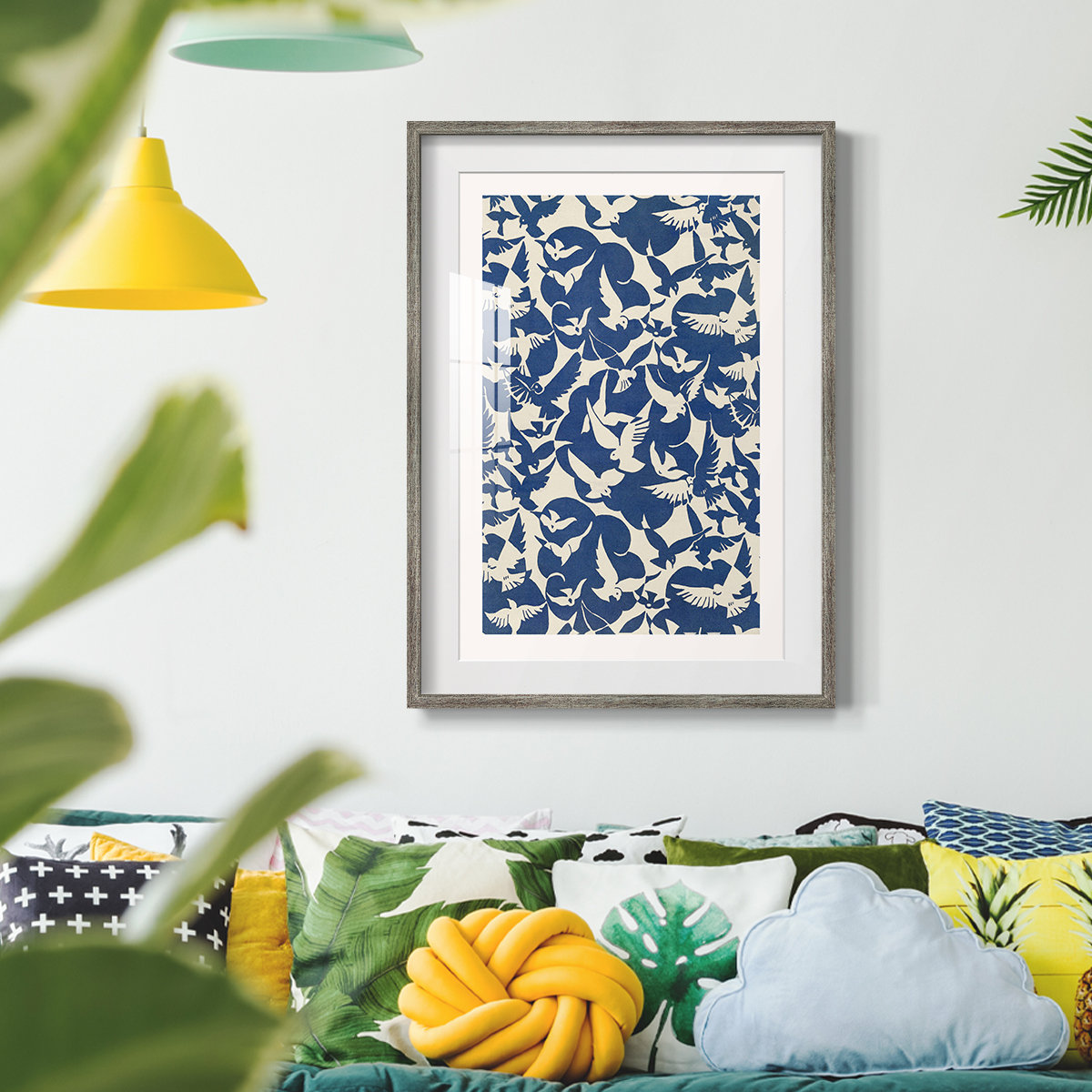 Red Barrel Studio® Vintage Abstract Print LI -Framed Print | Wayfair