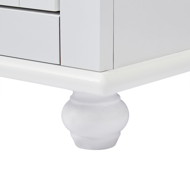 Canora Grey Seniya Freestanding Linen Cabinet | Wayfair