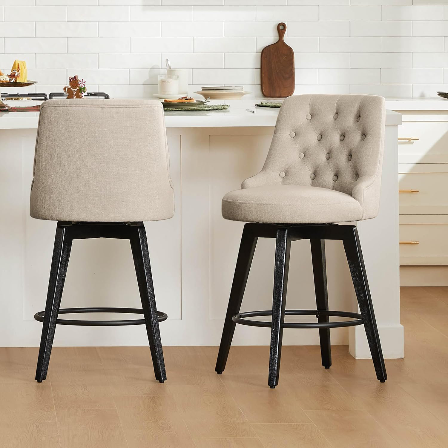 Red Barrel Studio Watson & Whitely Modern Swivel Bar Stools ...