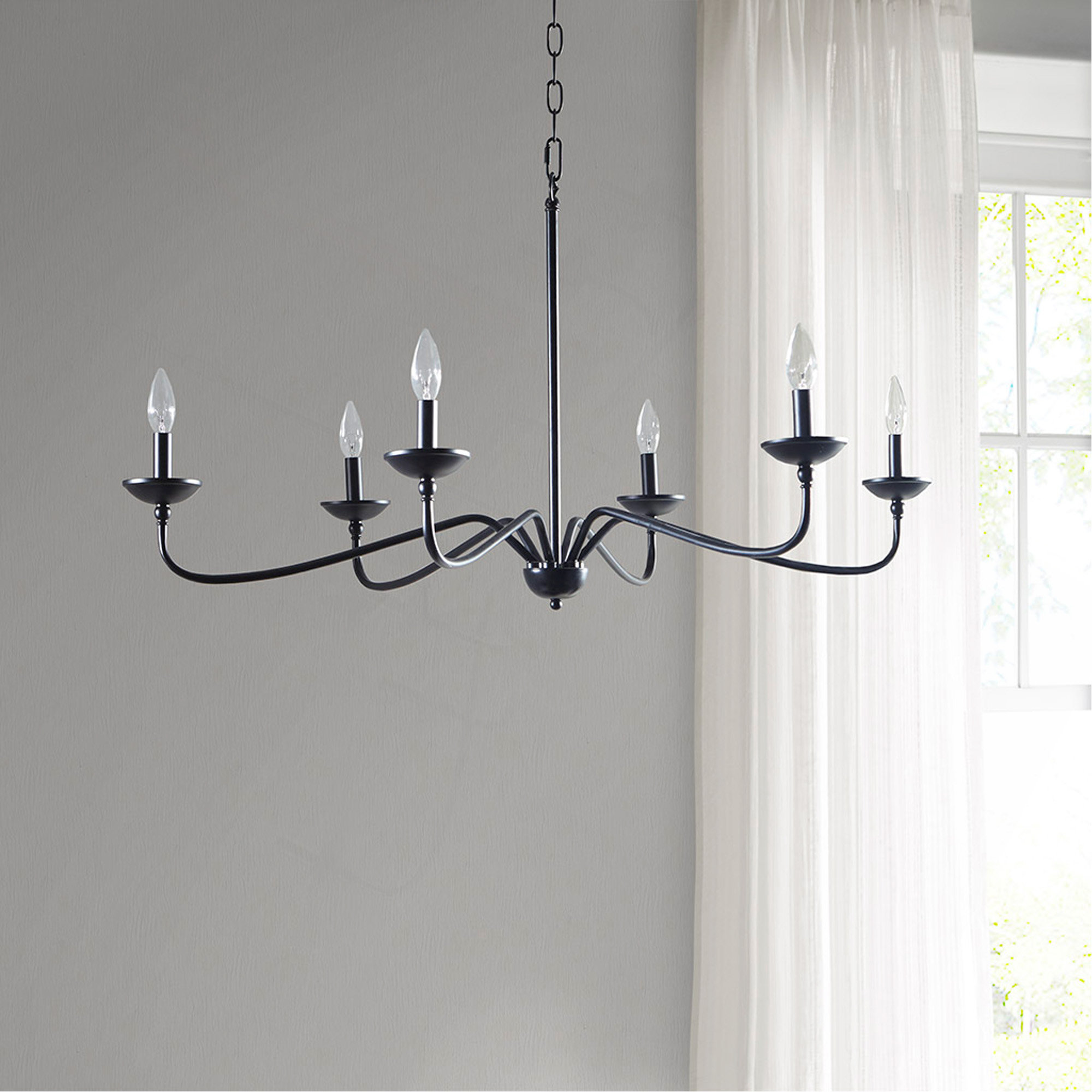 Gracie Oaks Brighton Light Farmhouse Metal Chandelier | Wayfair