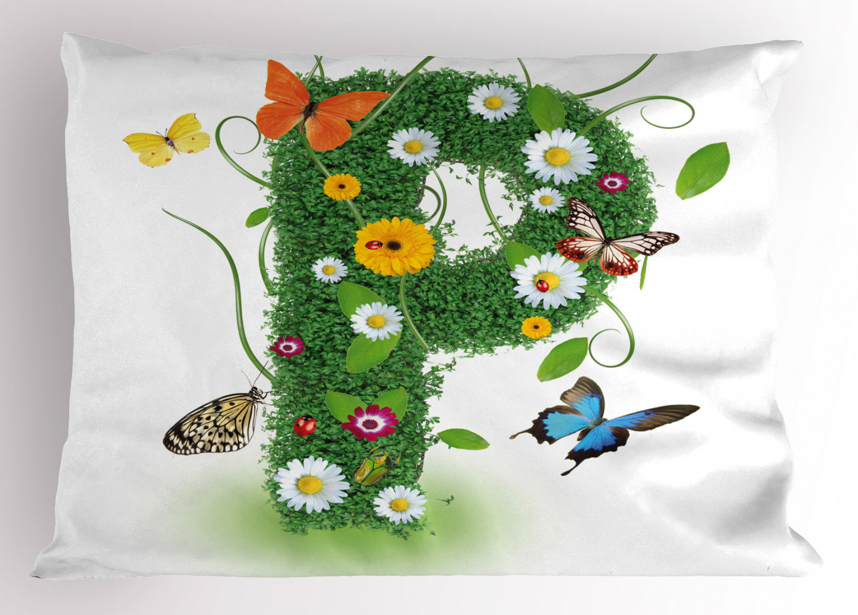 Ambesonne Spring Letter P Sham | Wayfair