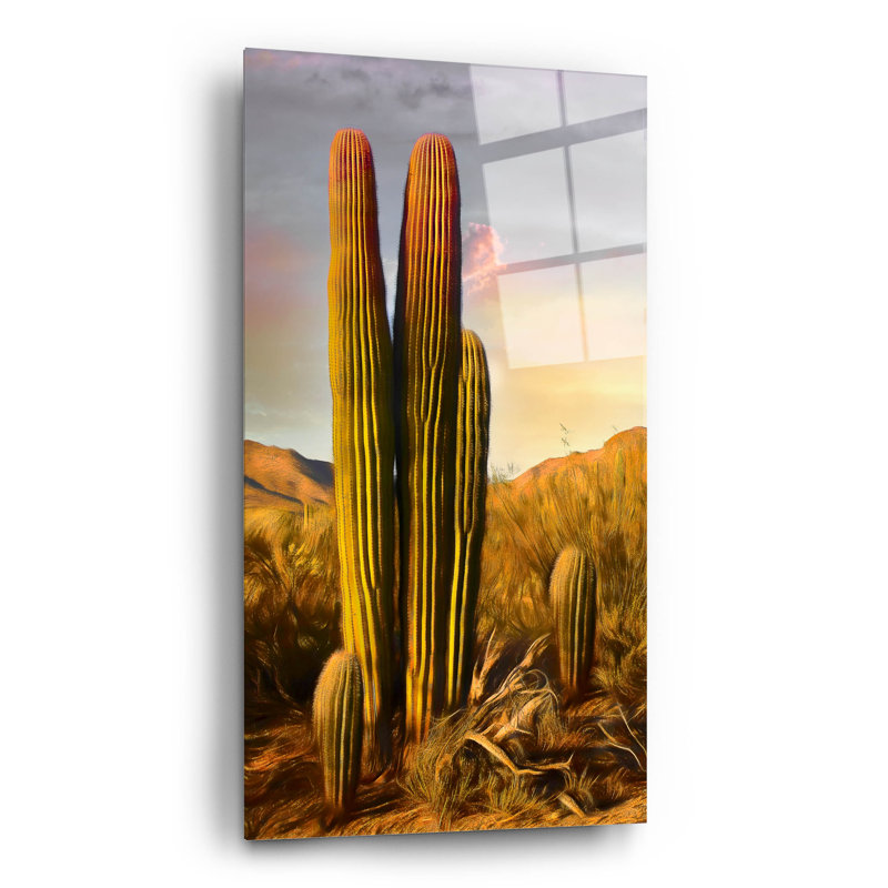 Epic Art 'Grandmother Saguaro' By Pamela Plummer, " Grandmother Saguaro ...