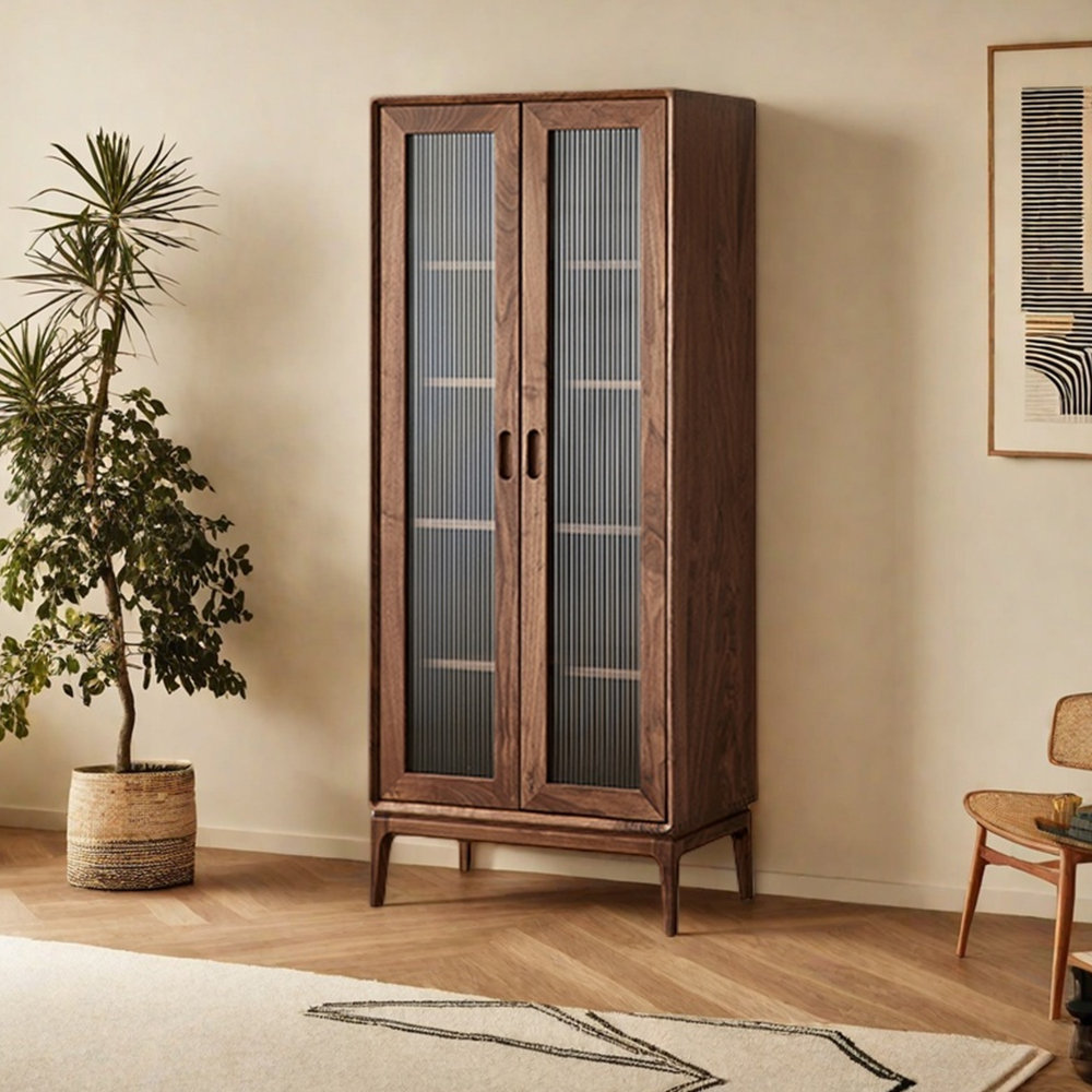 Kaoloupin European Style Enclosed Bookcase - Wayfair Canada