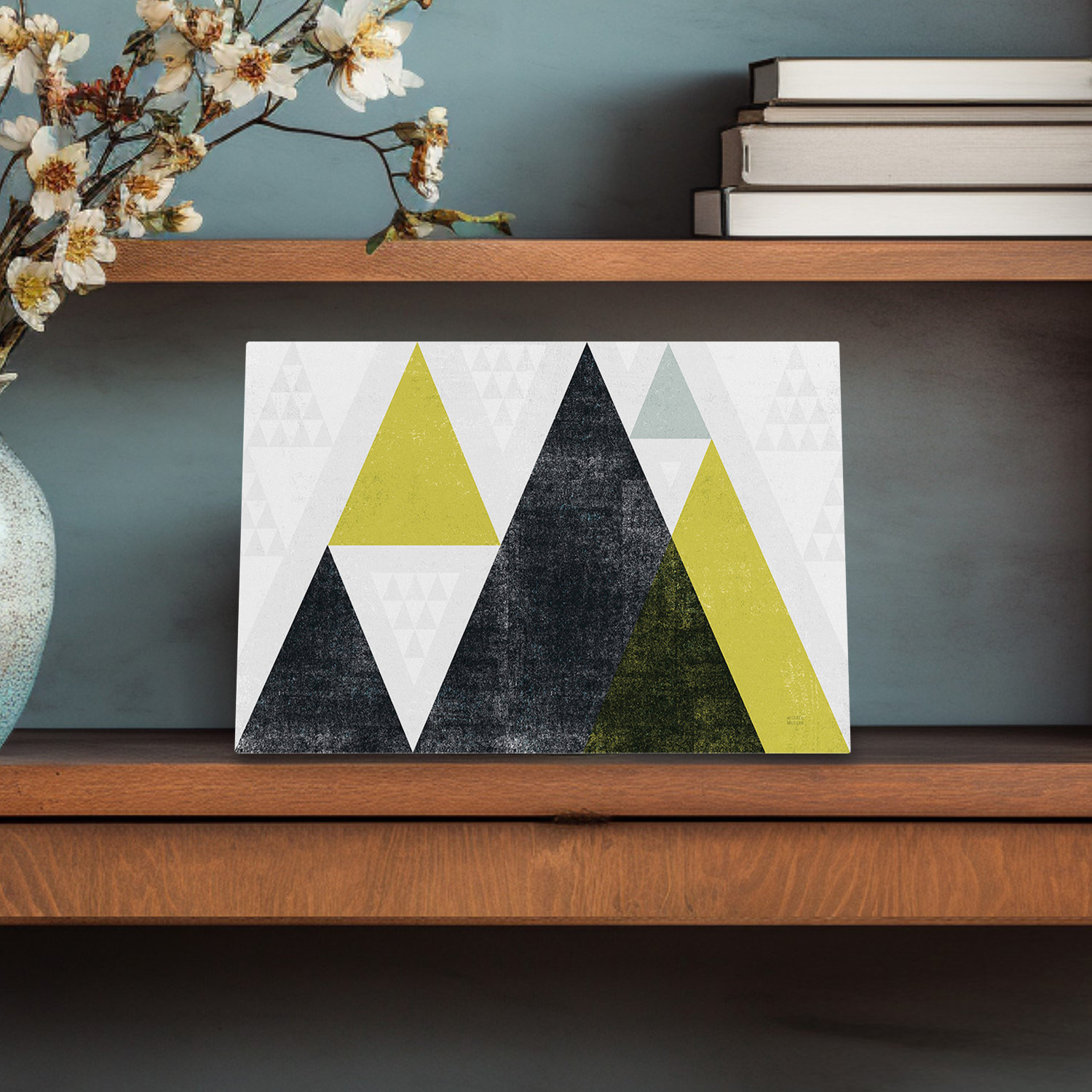 Ivy Bronx Abstract Geometric - Mod Triangles I | Wayfair