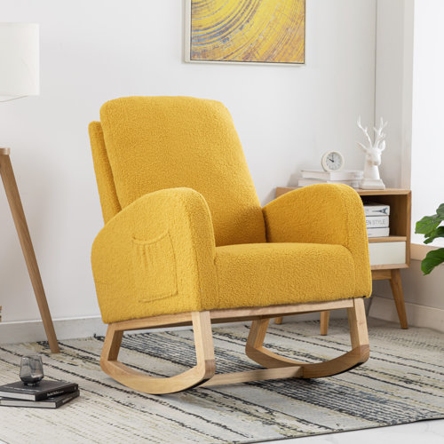 Yellow Rocking Chairs You'll Love | Wayfair