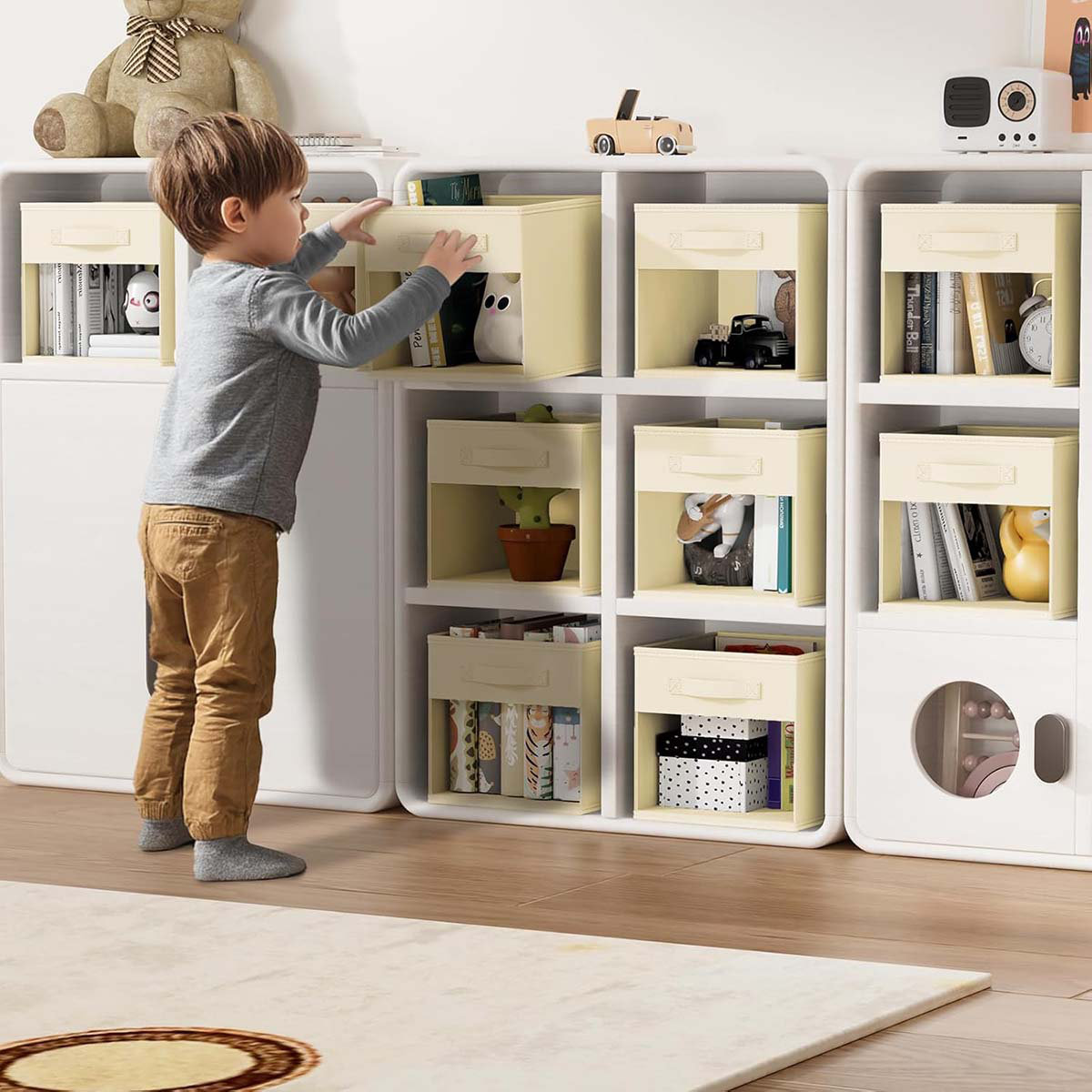 KINOFO Storage Cubes, Cube Storage Bin, 8 Pack Foldable Storage Cubes ...