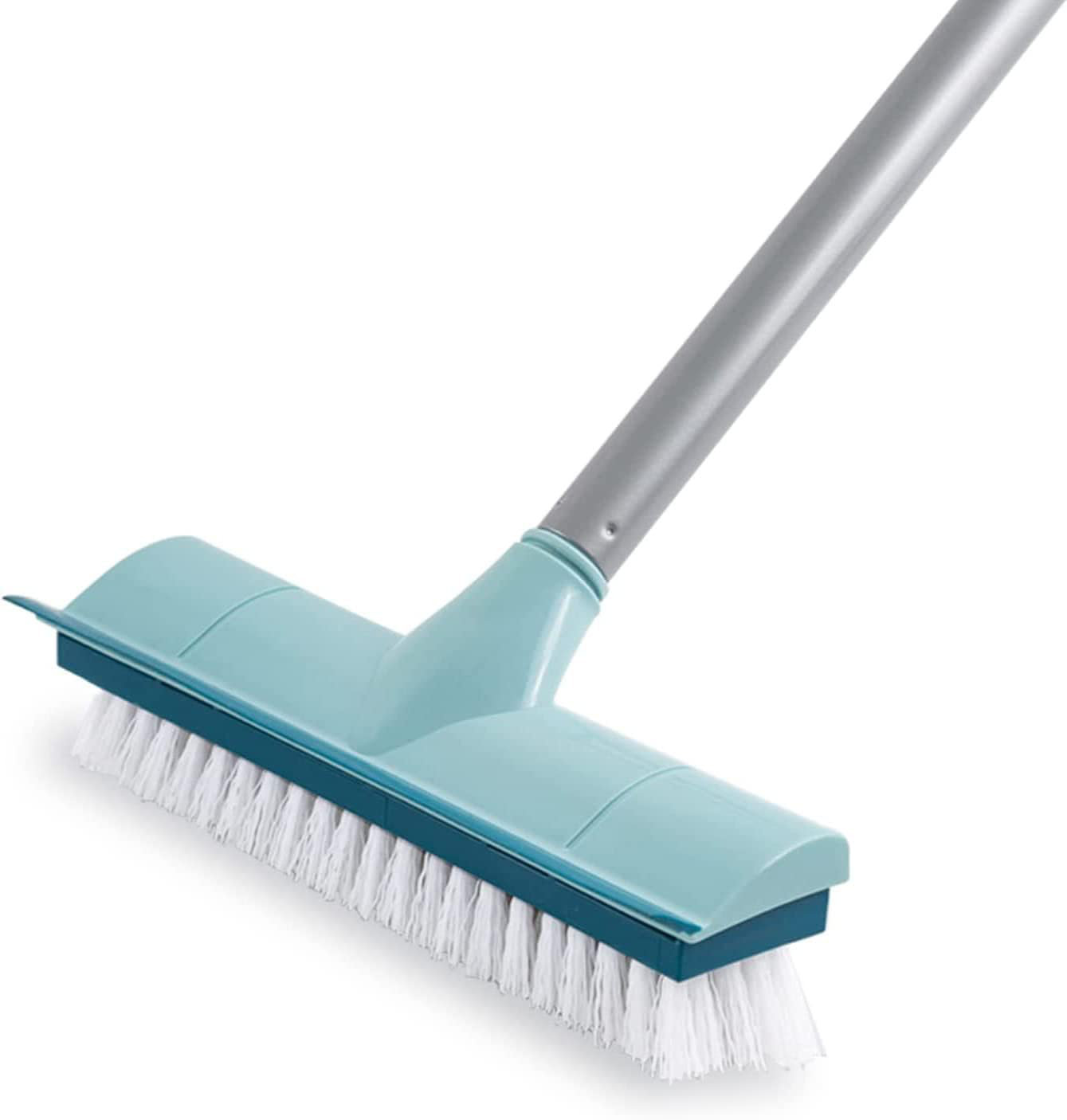TWDAI Heavy-Duty Floor Scrub Brush With Extendable Handle, 2-In-1 ...