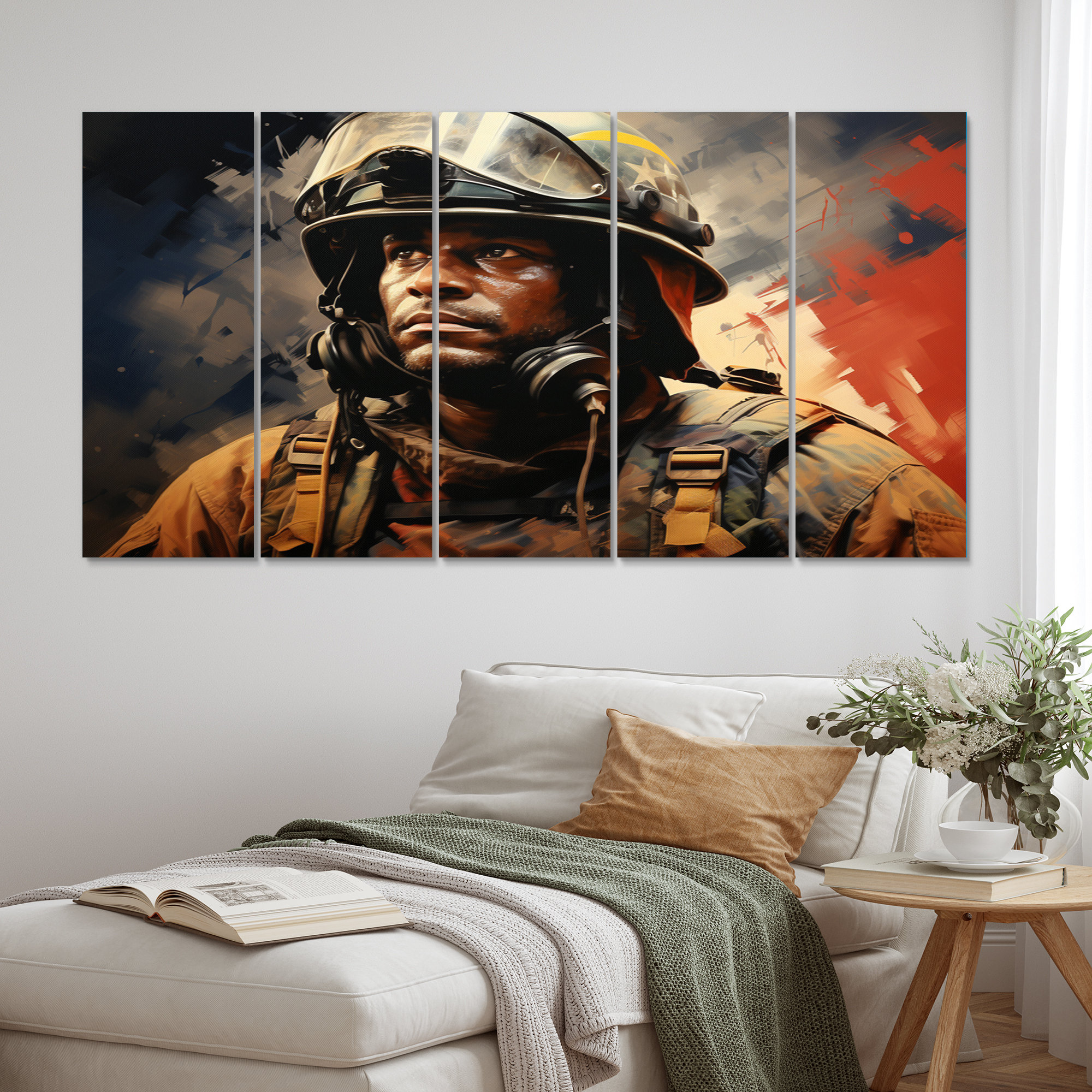 Williston Forge Fireman Portrait III - Fireman Metal Wall Decor Set ...
