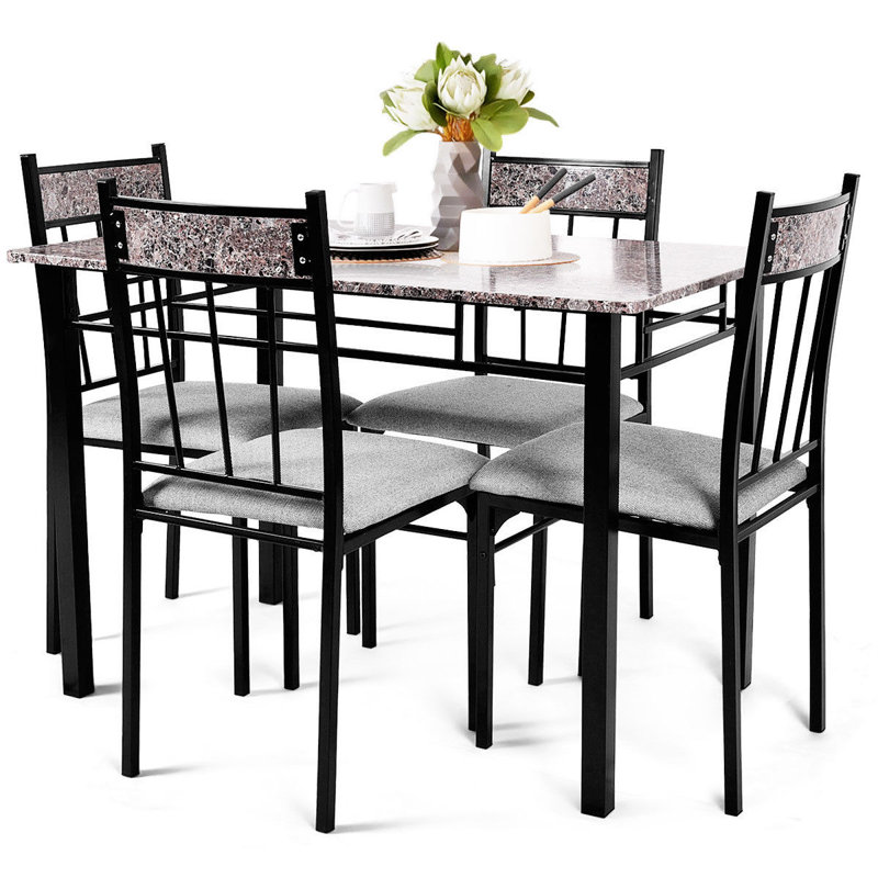 Winston Porter Caspar 5 - Piece Dining Set & Reviews | Wayfair