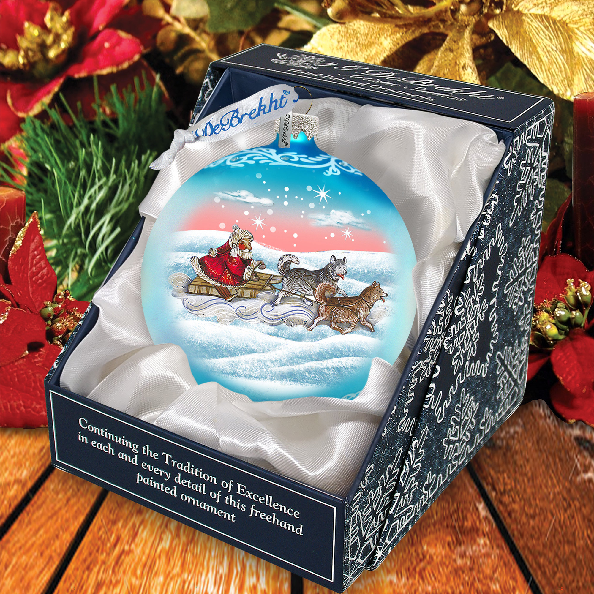 G Debrekht Holiday Splendor Northern Light Ball Ornament | Wayfair