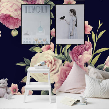 House of Hampton® Corley Peel & Stick Floral Wallpaper - Wayfair Canada