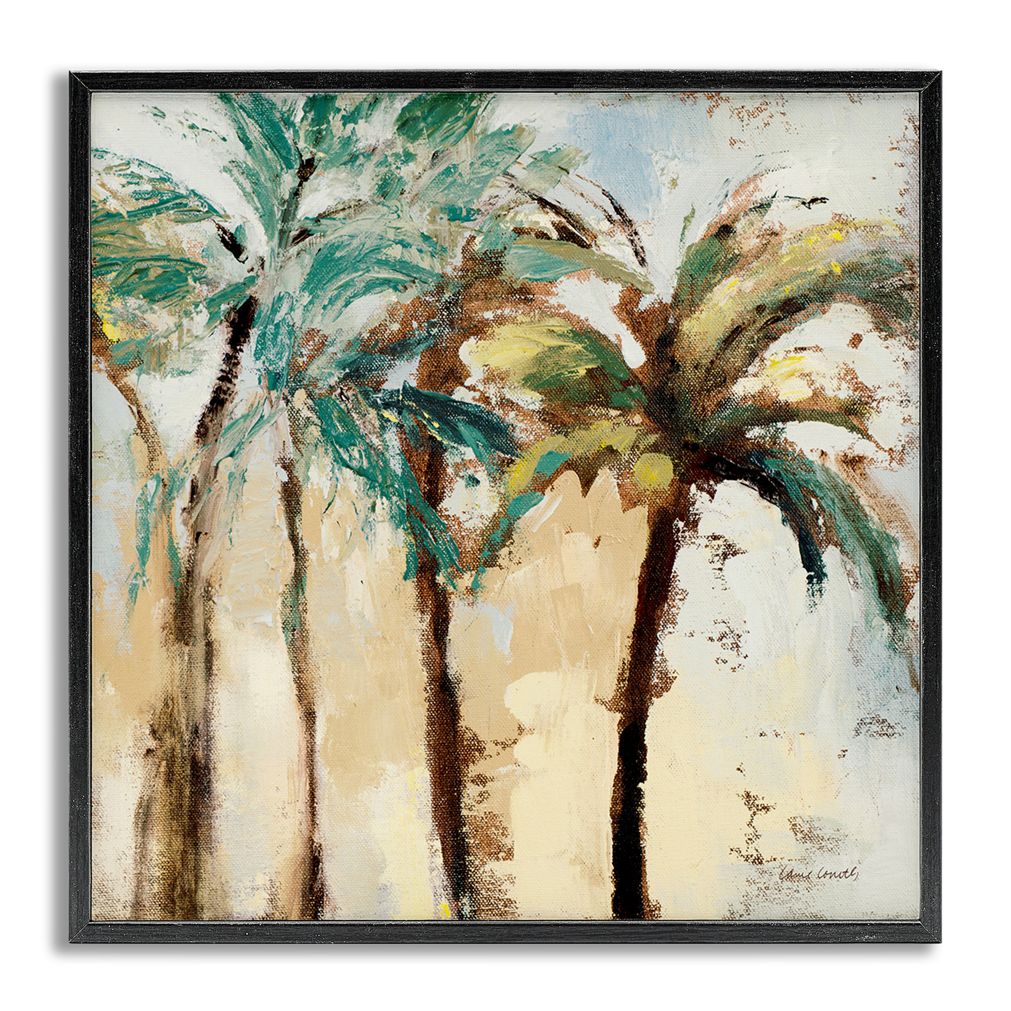 Bay Isle Home™ Rustic Brushed Palm Trees Giclee Art by Lanie Loreth ...