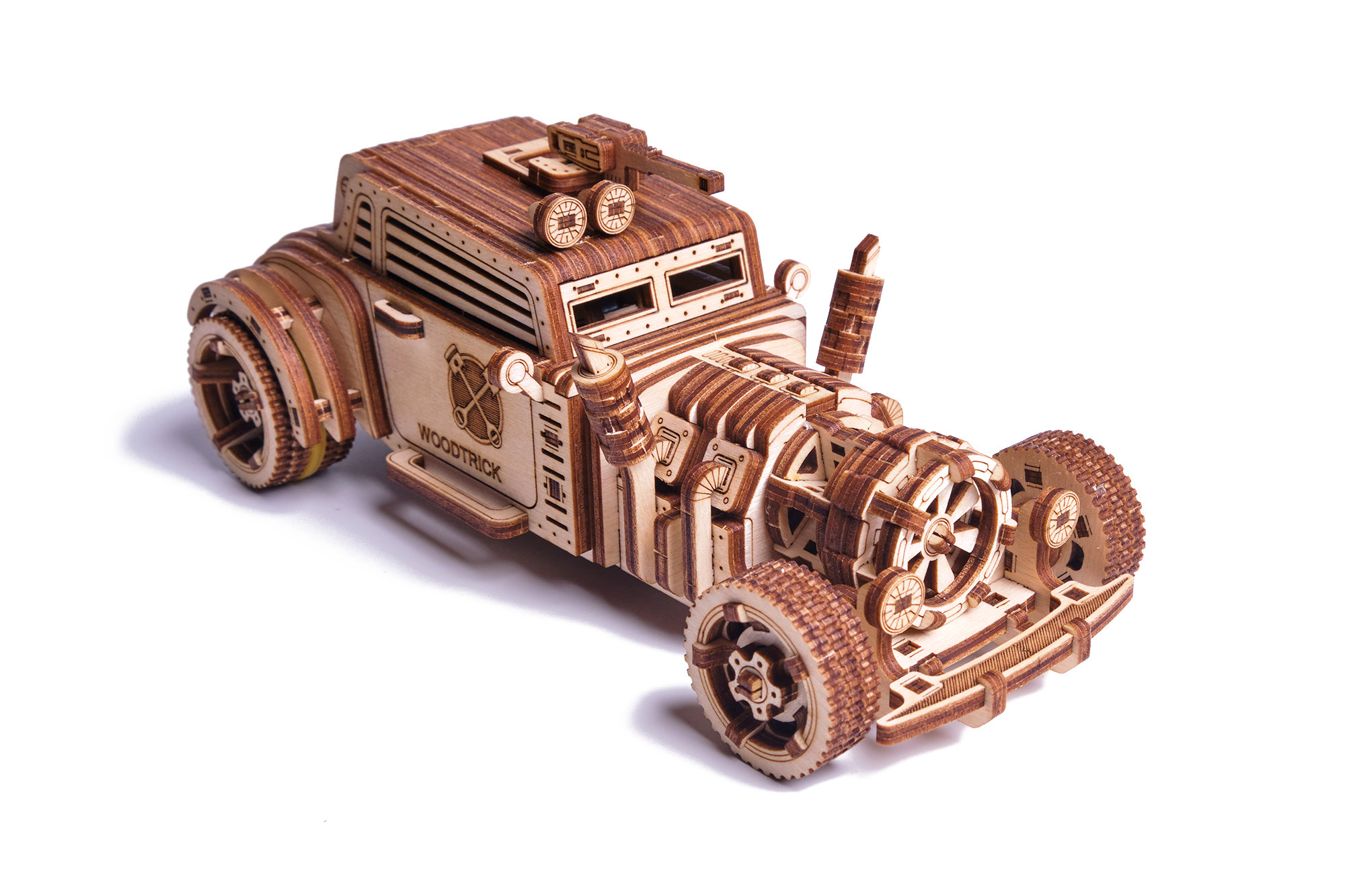Wood Trick Apocalyptic Car Wooden 3D Mechanical Model Kit Puzzle | Wayfair