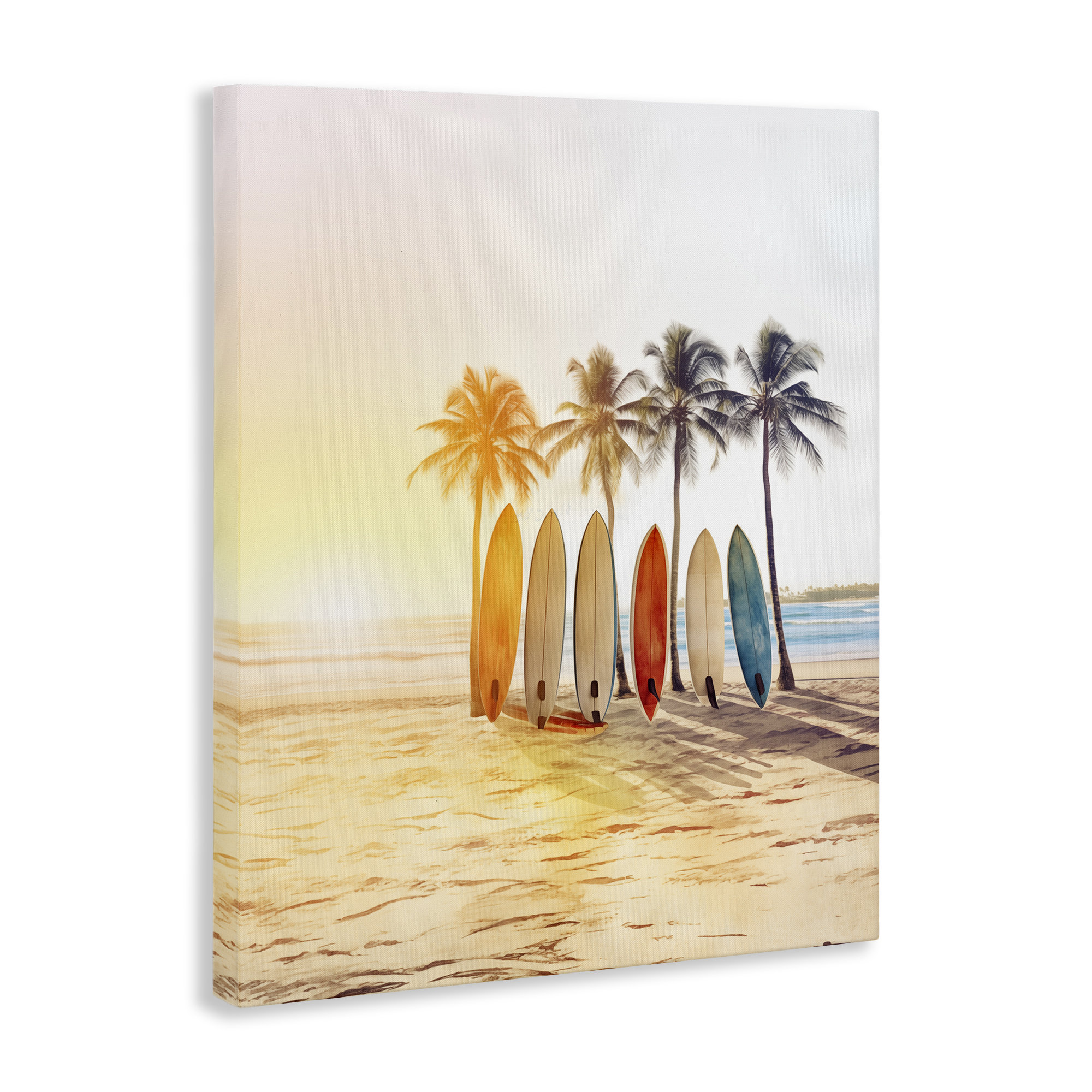 Trinx Brightly Hued Surfboards Canvas Wall Art by Arlington Prints ...