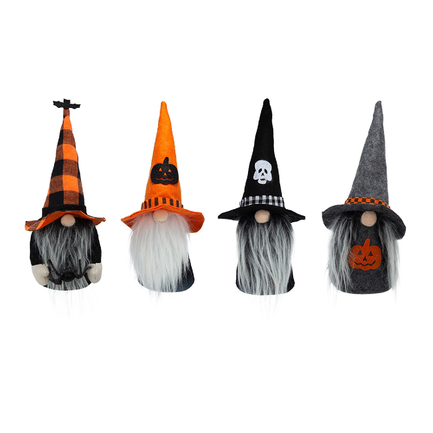 The Holiday Aisle® 4 Piece Jarion Halloween Gnome Sculpture Set | Wayfair