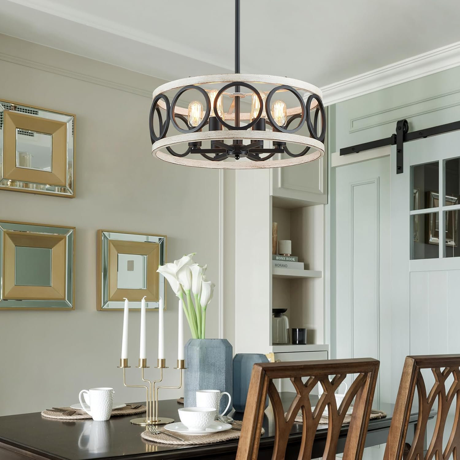 Gracie Oaks Modern Chandelier With Adjustable Hanging Rods, Dimmable ...